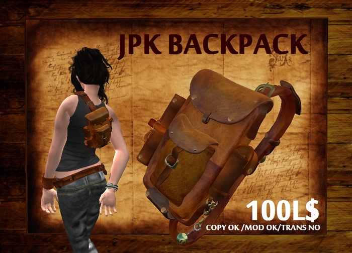 Second Life Marketplace - **JPK Backpack BOX