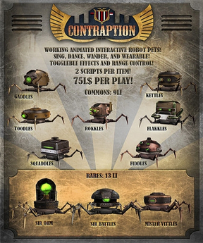 Second Life Marketplace - [ContraptioN] Wainwright's Toys: - FULL SET