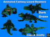 Second Life Marketplace - !O! - animated fantasy lizard dark green ...