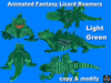Second Life Marketplace - !O! - animated fantasy lizard light green ...