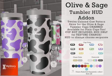 Second Life Marketplace - Olive & Sage: Ch, Tumbler Hud COW
