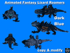 Second Life Marketplace - !O! - animated fantasy lizard dark blue ...