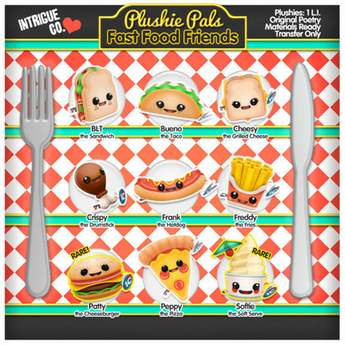 Second Life Marketplace - Plushie Pals: Fast Food Friends - Full Set