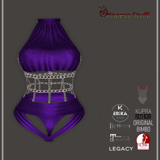 Second Life Marketplace - .Princess Stuff. [Pay my Rent Body] Purple ...