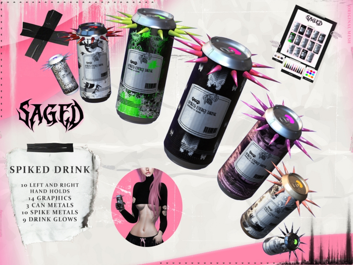 Second Life Marketplace - SAGED. Spiked Drink