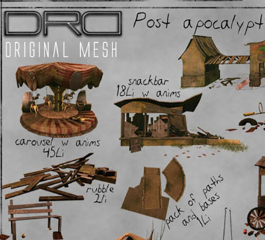 Second Life Marketplace - -DRD- EL - Themepark - Rubble