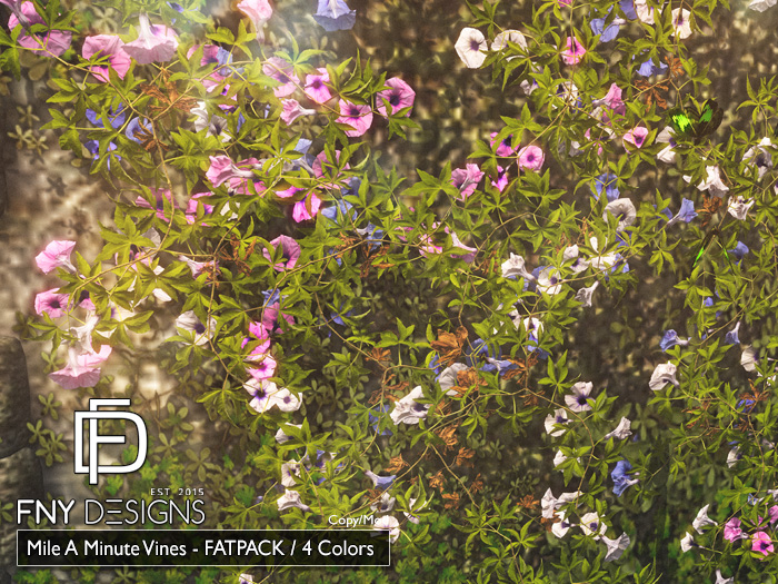 Second Life Marketplace - :FNY: Designs - Mile a Minute Vine - Fatpack
