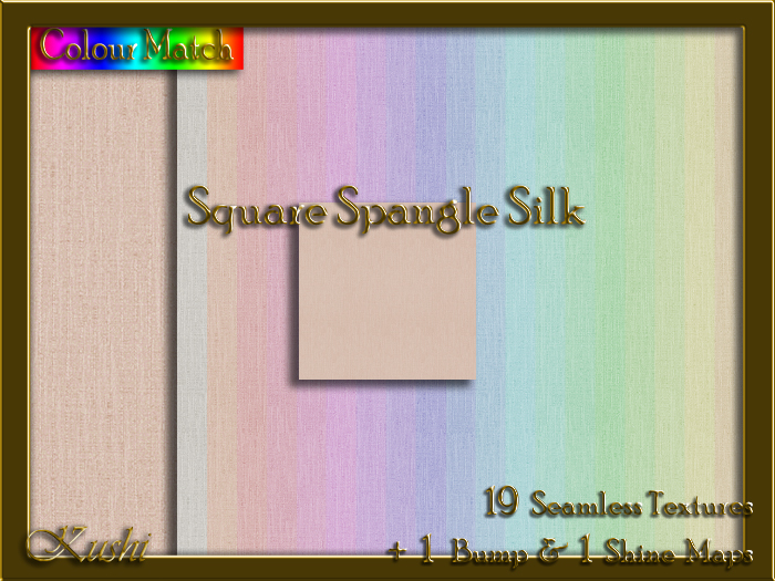 Second Life Marketplace - Square Spangle SILK Solids Seamless Texture Pack