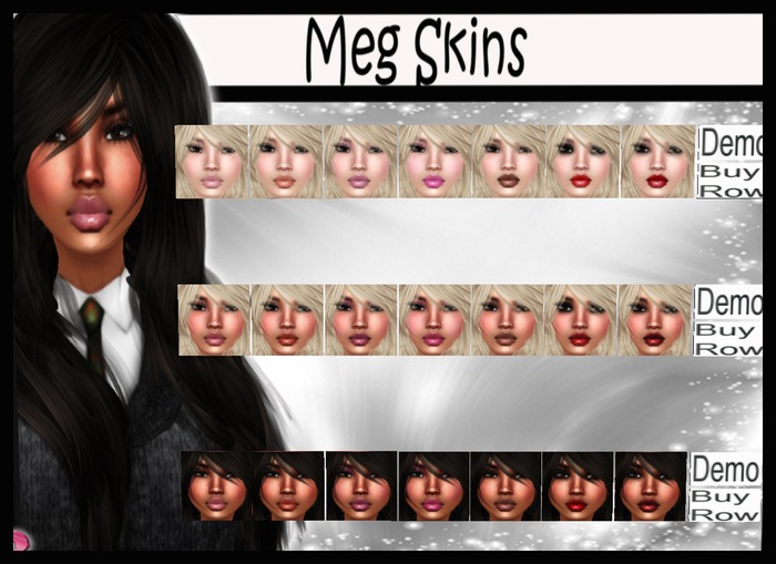 Second Life Marketplace - 7 Meg Skins Pale DEMO