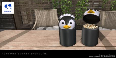 Second Life Marketplace - [Mamere] Popcorn Bucket(Penguin)