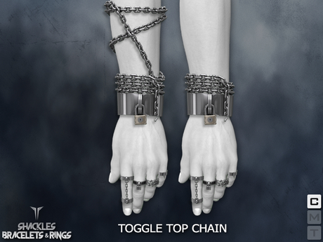 Second Life Marketplace - **RE** Shackles Bracelets & Rings MALE PACK ...