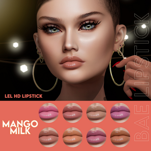 Second Life Marketplace - Mango Milk Bae HD Lipstick