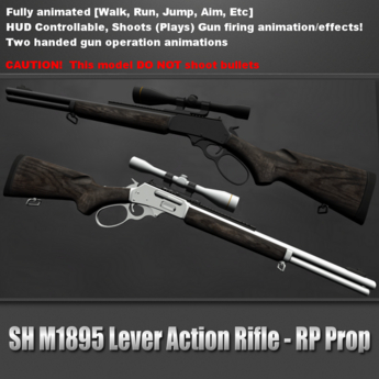 Second Life Marketplace - SH RP Prop Gun - M1895
