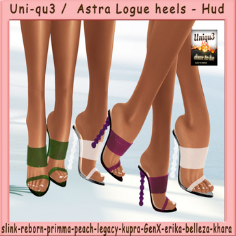 Second Life Marketplace - Uni-qu3 / Astra Logue heels - Hud