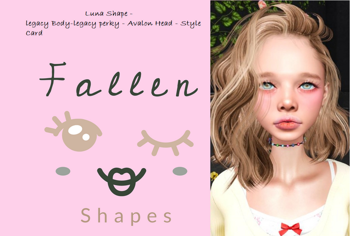 Second Life Marketplace - legacy perky, Avalon head, Style Card - Luna ...