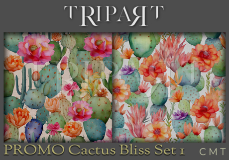 Second Life Marketplace - .::TRIPART::. " PROMO" Cactus Bliss Set 1