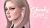 Second Life Marketplace - Chunky Cross Earrings