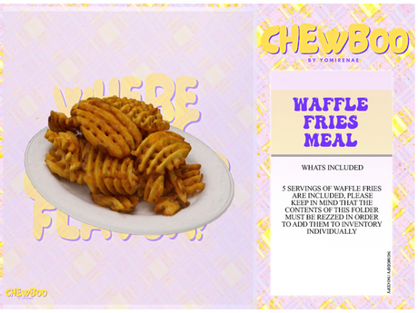 Second Life Marketplace - MyStory Waffle Fries Meal