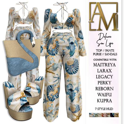 Second Life Marketplace - .: AlmaMiranda :. Deluxe Sea Life Beach ...