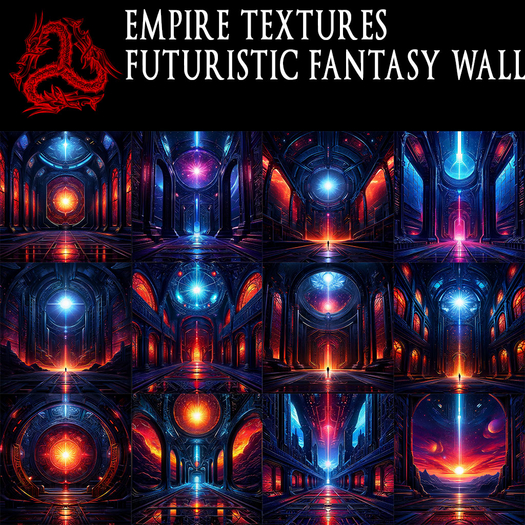 Second Life Marketplace - EMPIRE TEXTURES - Futuristic Fantasy Wall