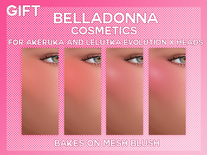Second Life Marketplace - GIFT! [BOM] Belladonna Cosmetics Blush ...