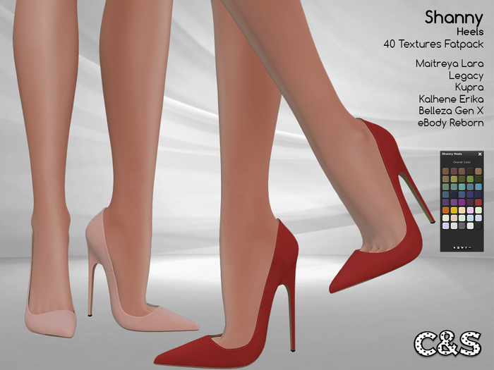 Second Life Marketplace - C&S Shanny Heels for Maitreya, Kupra, Gen X ...