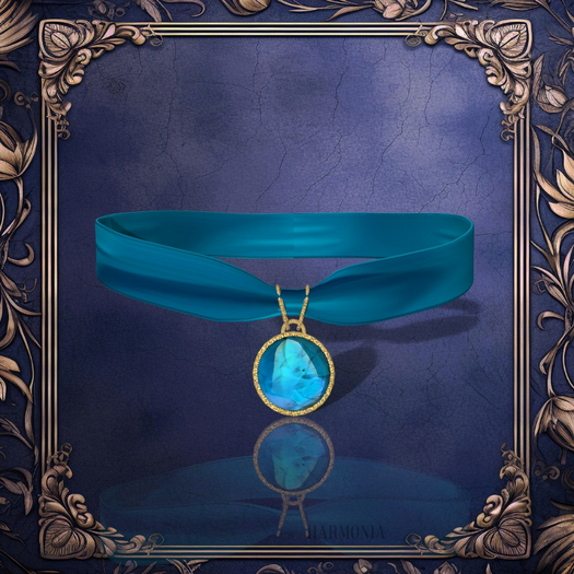 Second Life Marketplace - Blue Gem Choker LaraX