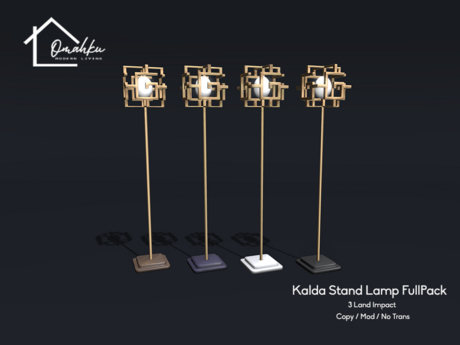 Second Life Marketplace - OMAHKU - Kalda Stand Lamp FullPack