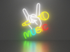 Second Life Marketplace - Music microphone neon sign Full Permission