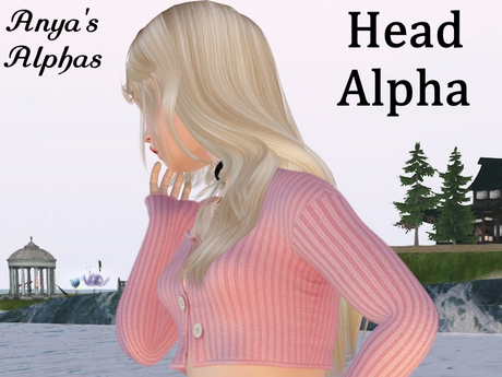 Second Life Marketplace - Alphas for rear of SL UV mapped Heads ver.2