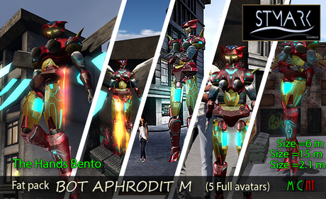 Second Life Marketplace - Fat pack BOT APHRODIT M ( 5 full avatars)