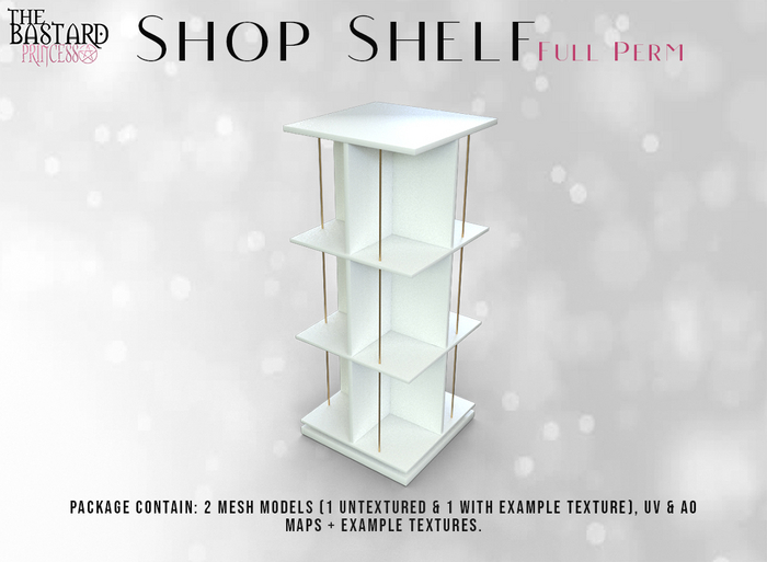 Second Life Marketplace - The Bastard Princess - Shop Shelf Full Perm