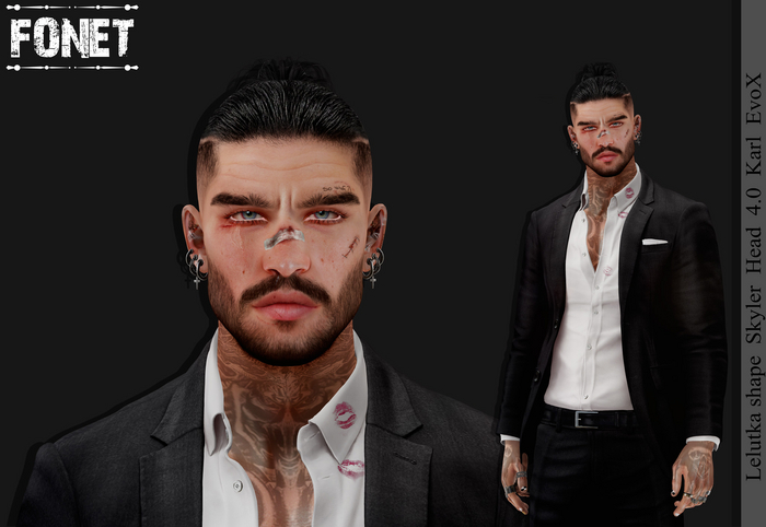 Second Life Marketplace - Lelutka shape Skyler Head 4.0 Karl EvoX