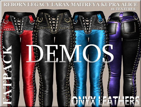 Second Life Marketplace - Demos for Leather Rocker Pants - Fatpack v2