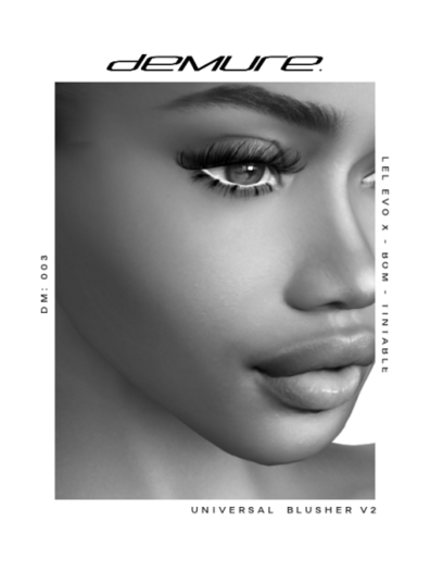 Second Life Marketplace - [demure.] - UNIVERSAL BLUSHER V2 EVO X [DEMO]