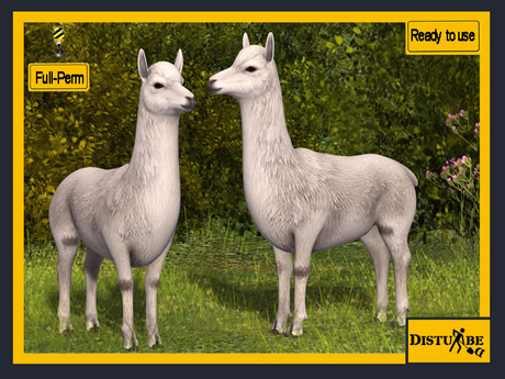 Second Life Marketplace - ::DisturbeD:: Farm Animals - Alpaca - FULL ...