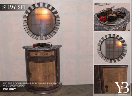 Second Life Marketplace - Y&B Shaw Side Bar - PBR ONLY