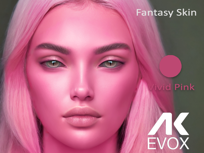 Second Life Marketplace - TG. Fantasy Skin. Vivid Pink. EvoX.