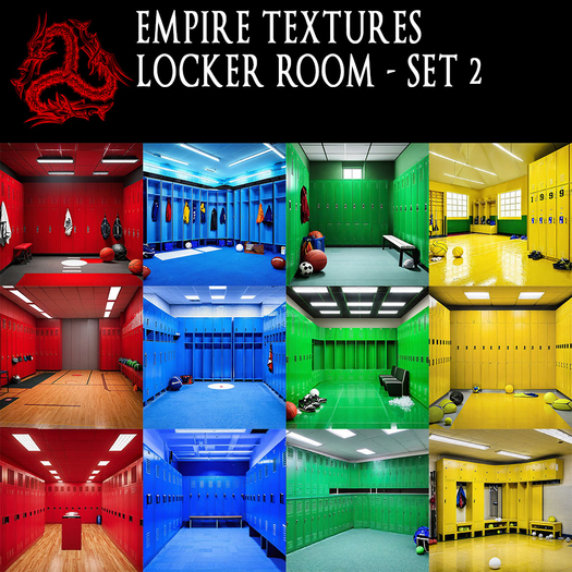 Second Life Marketplace - EMPIRE TEXTURES - locker room - set 2