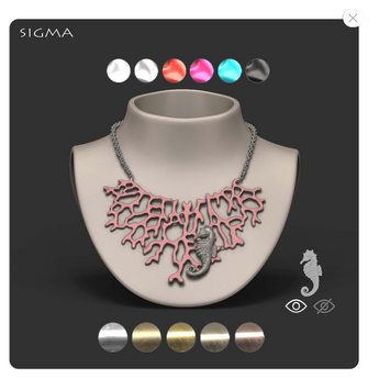 Second Life Marketplace - SIGMA Coral bib necklace