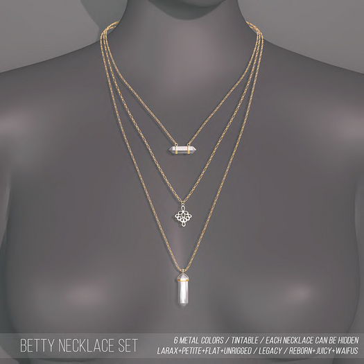 Second Life Marketplace - CHAIN - Betty Necklace Set - DEMO