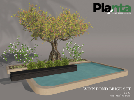 Second Life Marketplace - Planta - Winn Pond Beige Set