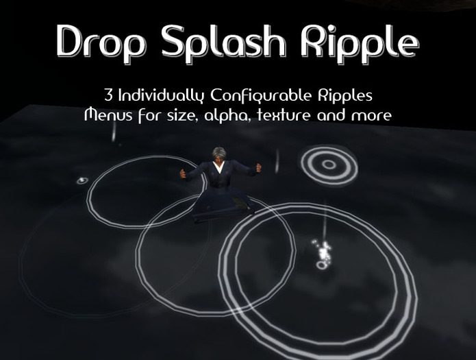 Second Life Marketplace - Dash of Romance Drop Splash Ripple Water Effects