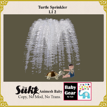 Second Life Marketplace - Suki Animesh Baby - Turtle Sprinkler (Boxed)