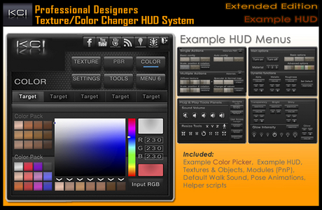 Second Life Marketplace - MultiPurpose Texture Changer & Color Picker ...