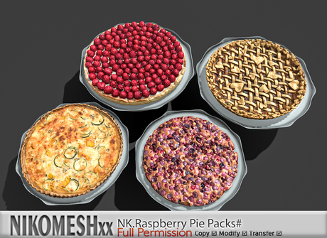 Second Life Marketplace - ::NIKOMESH::Full Permission NK.Raspberry Pie ...