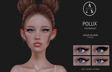 Second Life Marketplace - Alhena - Polux Eyeliner - GENUS MORPH 4K