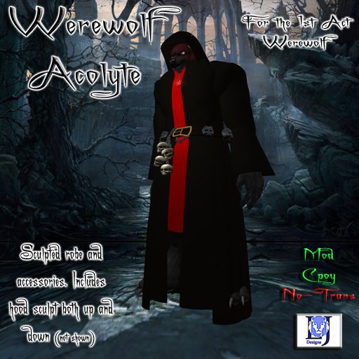 Second Life Marketplace - (LJ Designs) - Werewolf Acolyte Robe for 1st Act