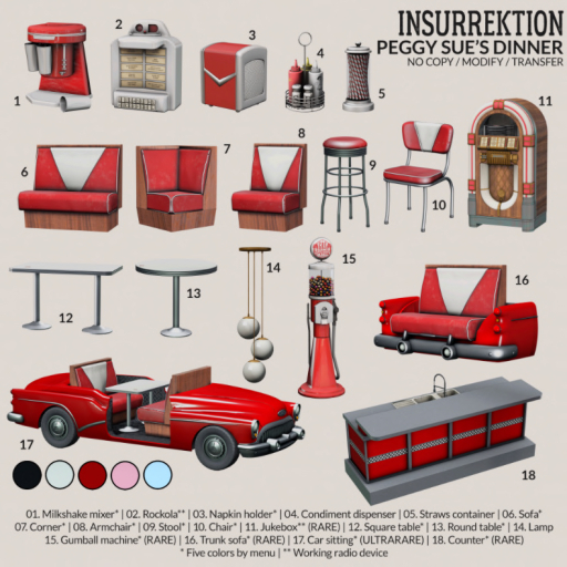 Second Life Marketplace - [IK] Peggy Sue's Dinner - Jukebox