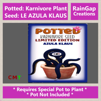 Second Life Marketplace - Potted: Karnivore Plant Seed: LE Azula Klaus ...